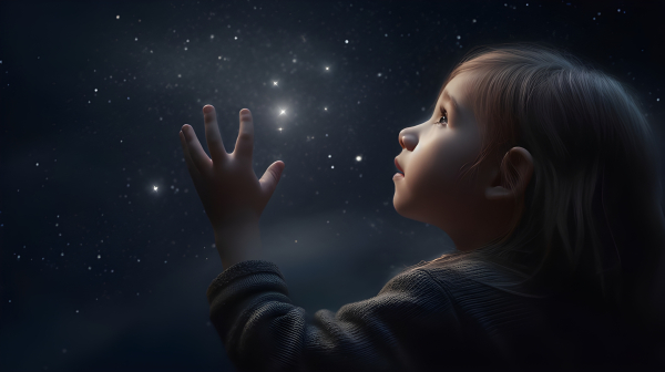A Little Girl, reaching for the Stars. - Impossible Images - Unique ...