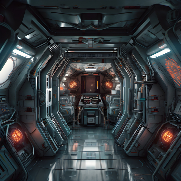 Inside a Futuristic Space Ship. - Impossible Images - Unique stock ...