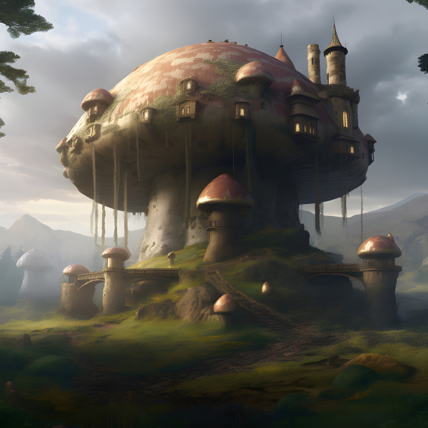 A Giant Mushroom Castle. - Impossible Images - Unique stock images for ...