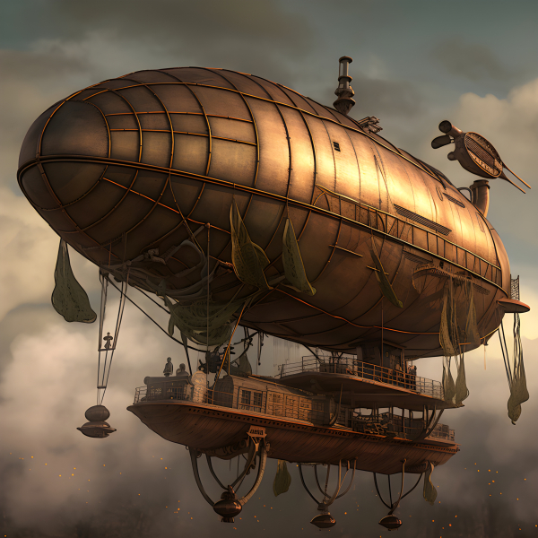 A Steampunk Blimp - Impossible Images - Unique stock images for ...