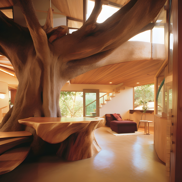 A Tree Home Interior. - Impossible Images - Unique stock images for ...