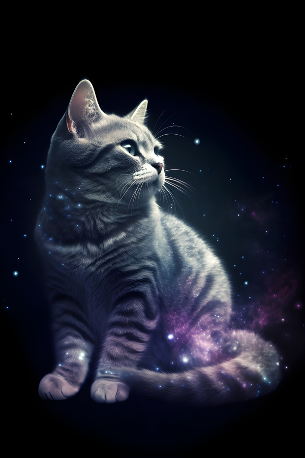 An ethereal portrait of a tabby cat - Impossible Images - Unique stock ...