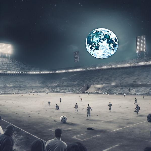 A Football match playing in a Stadium on an Asteroid. - Impossible ...