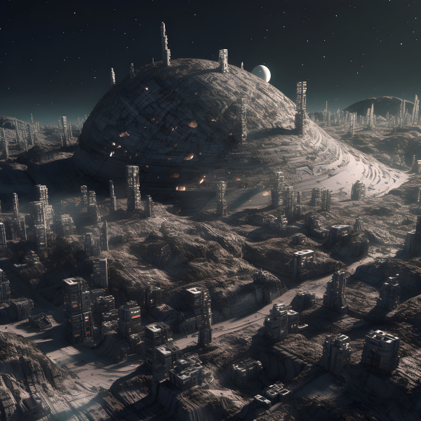 A City Built on an Asteroid in the Future. - Impossible Images - Unique ...