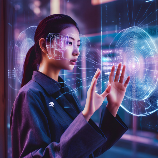 Future Holographic communication - Impossible Images - Unique stock ...