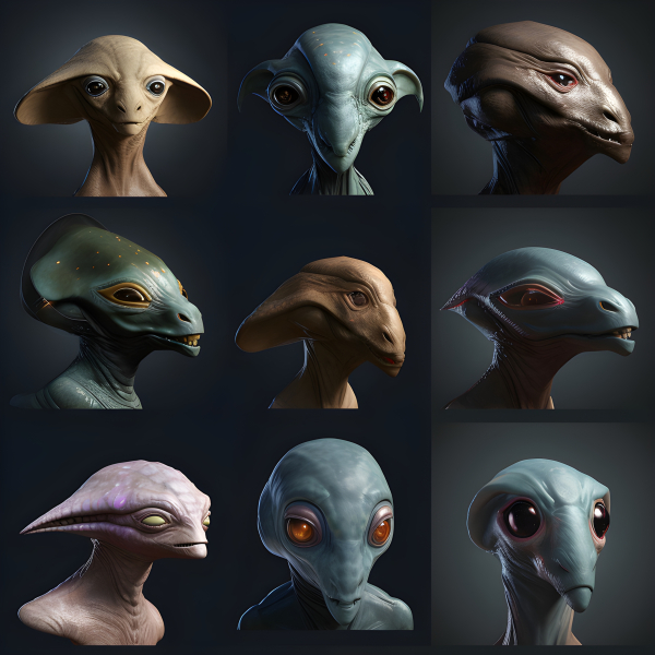 Different Exotic Aliens. - Impossible Images - Unique stock images for ...