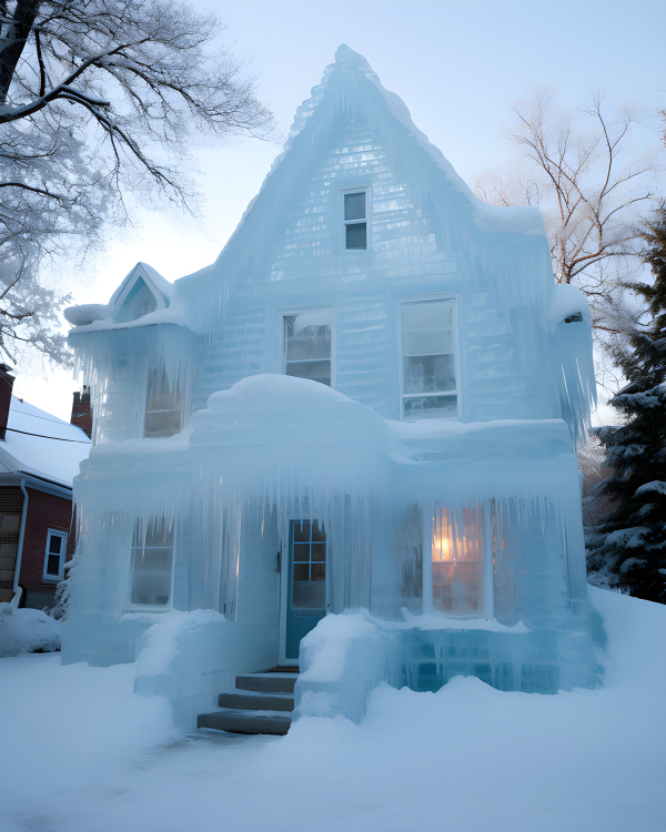 A house built out of ice - Impossible Images - Unique stock images for ...