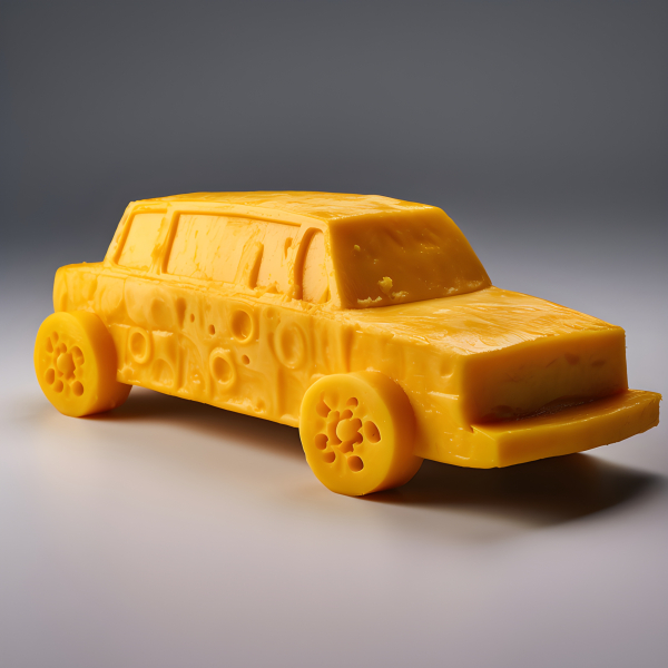 Car made of cheese - Impossible Images - Unique stock images for ...