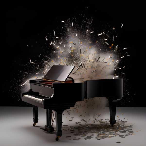 Exploding grand piano - Impossible Images - Unique stock images for ...