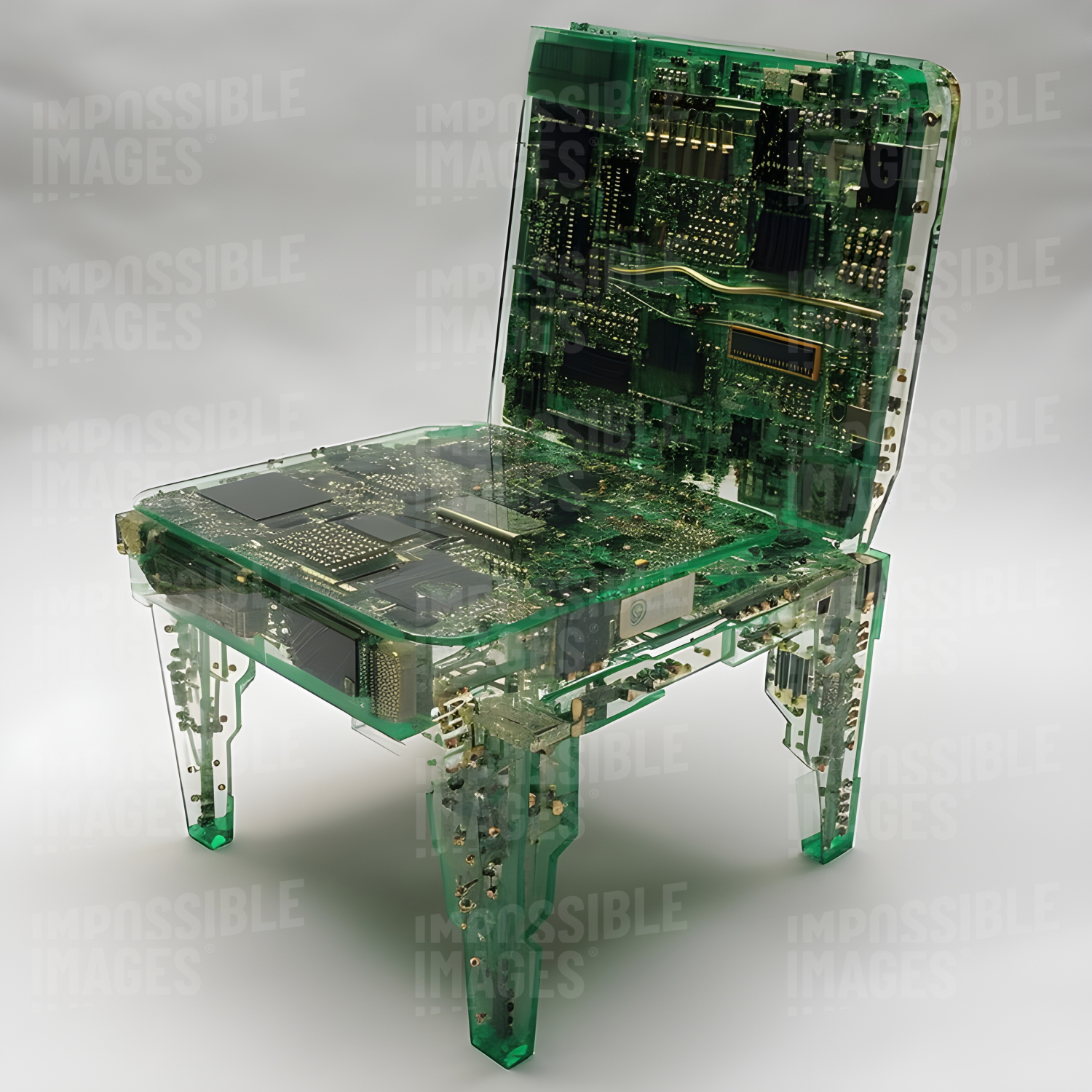 An uncomfortable chair made from circuit boards - Impossible Images ...