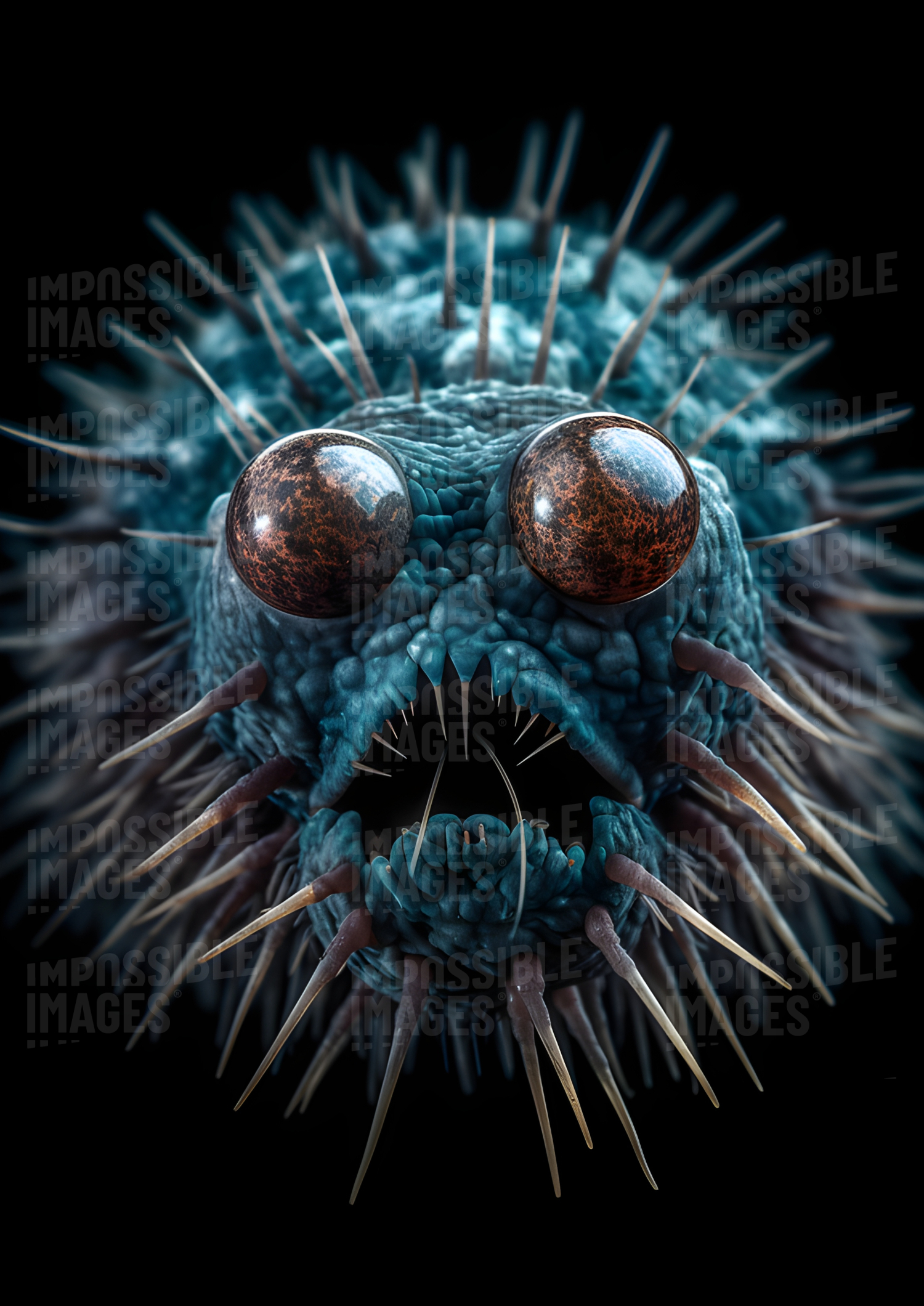 Scary Blue Virus - Impossible Images - Unique stock images for ...