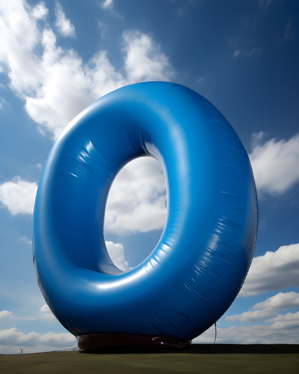 A gigantic inflatable letter O - Impossible Images - Unique stock ...