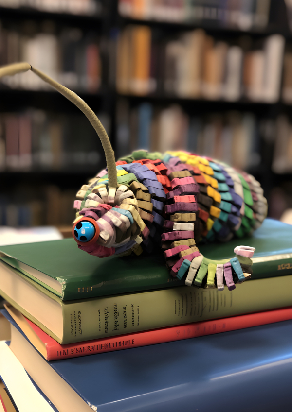 A Book Worm on Books - Impossible Images - Unique stock images for ...