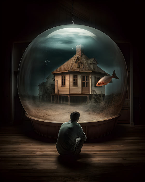 Huge goldfish bowl - Impossible Images - Unique stock images for ...