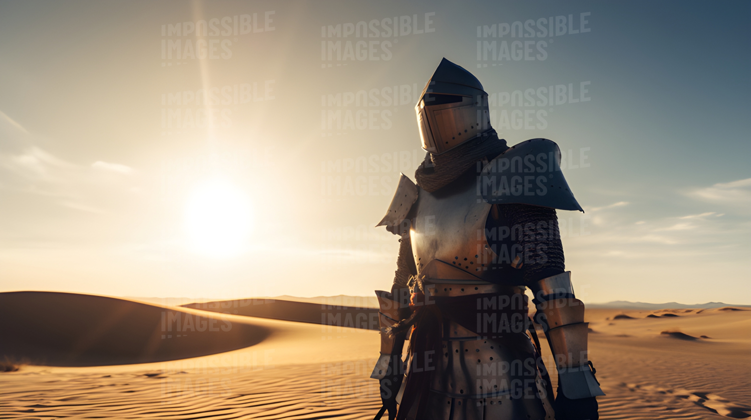 A knight in the desert - Impossible Images - Unique stock images for ...