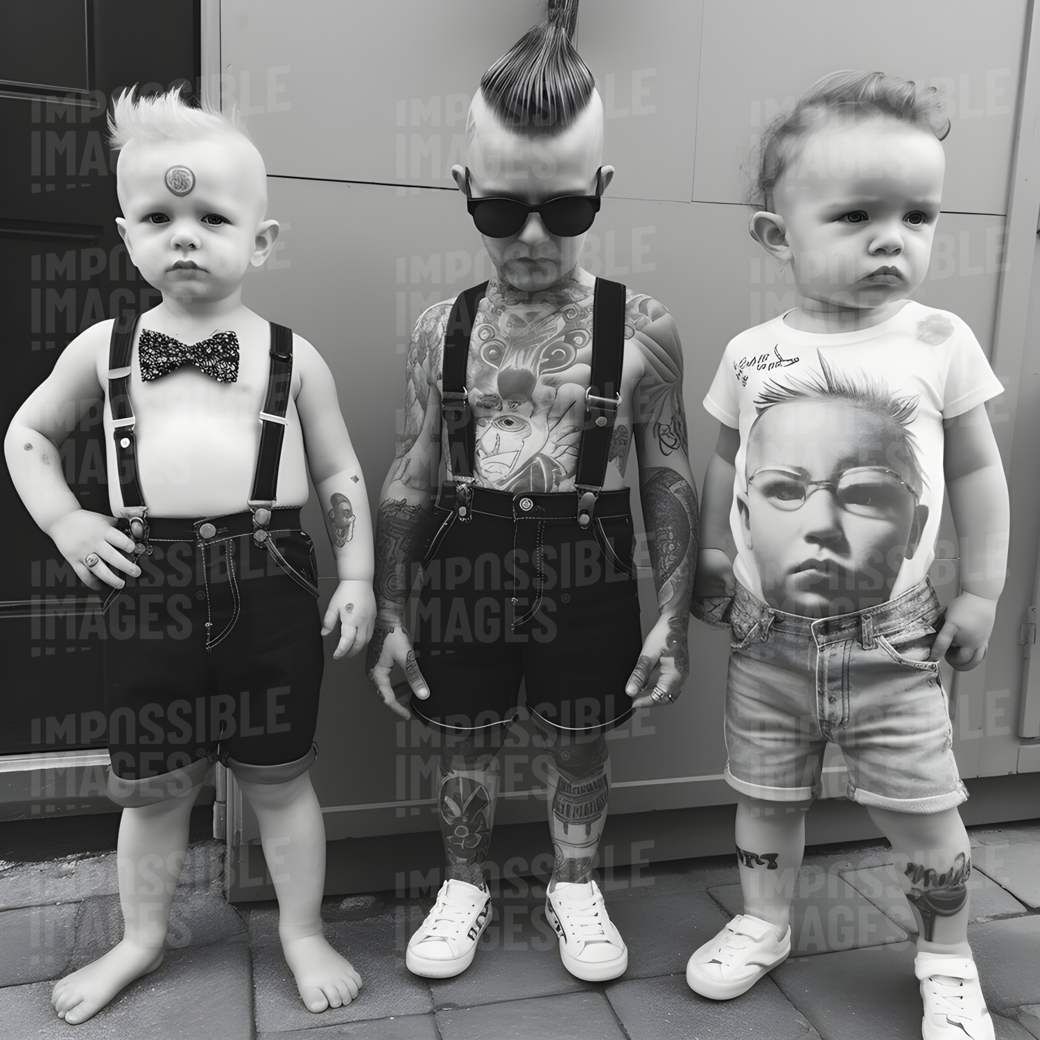 Three strange punk kids - Impossible Images - Unique stock images for ...