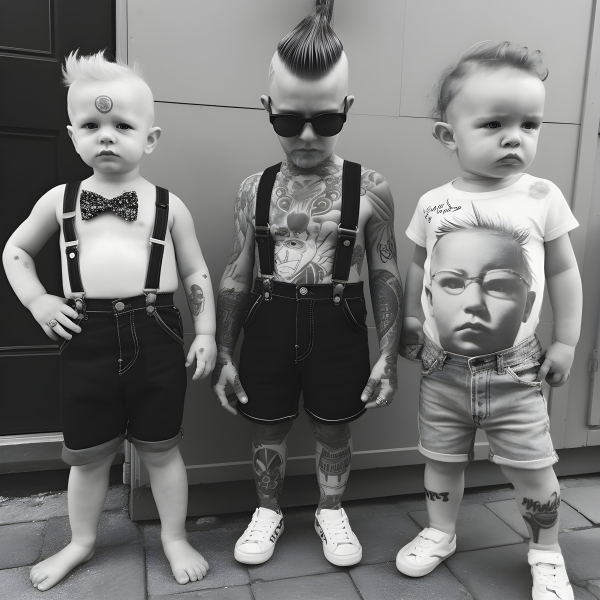 Three strange punk kids - Impossible Images - Unique stock images for ...