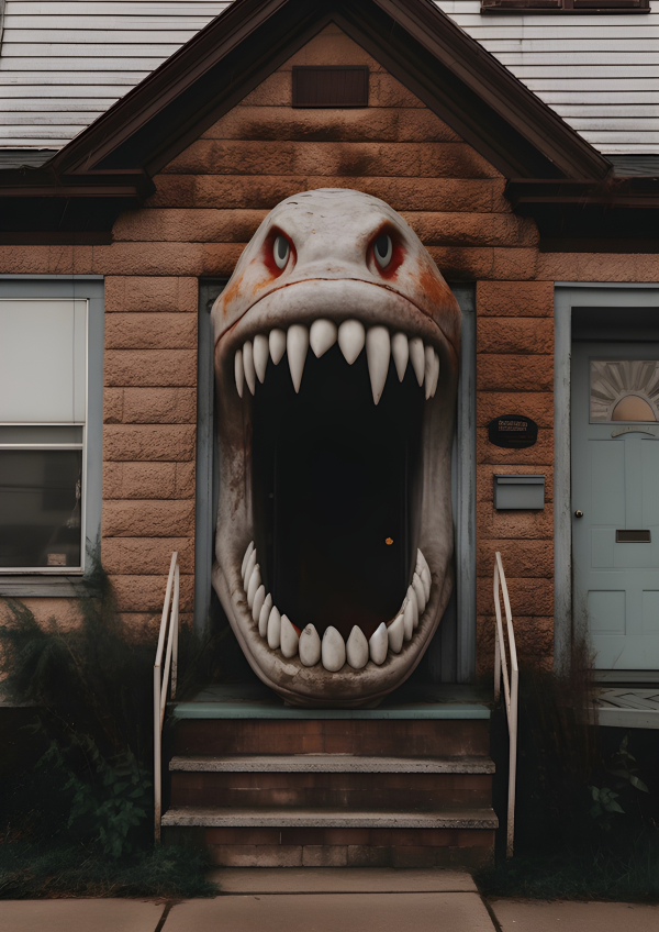 Scary House - Impossible Images - Unique stock images for commercial use.