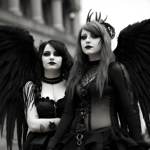 Goth angels - Impossible Images - Unique stock images for commercial use.
