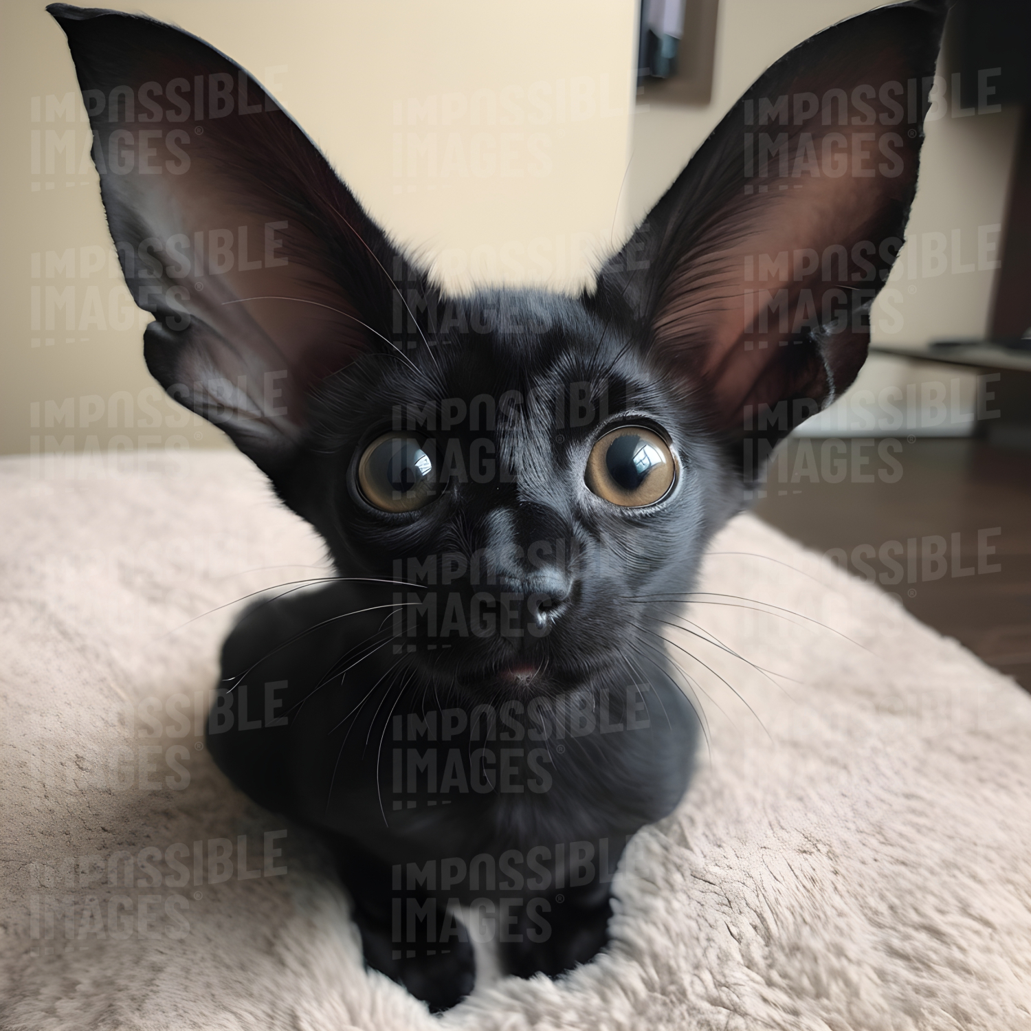 Cute kitten with huge ears - Impossible Images - Unique stock images ...