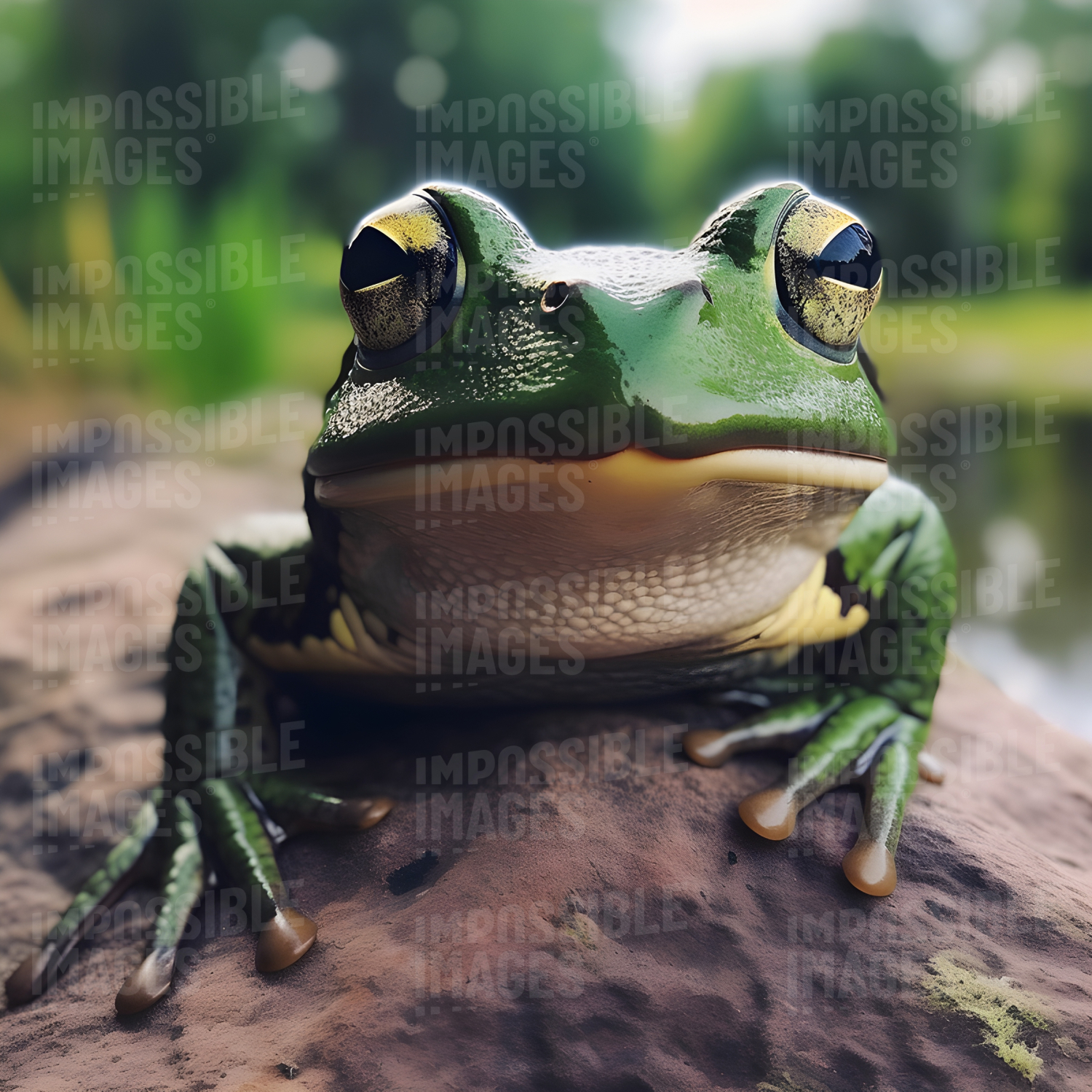 Close-up photograph of a frog looking into camera - Impossible Images ...