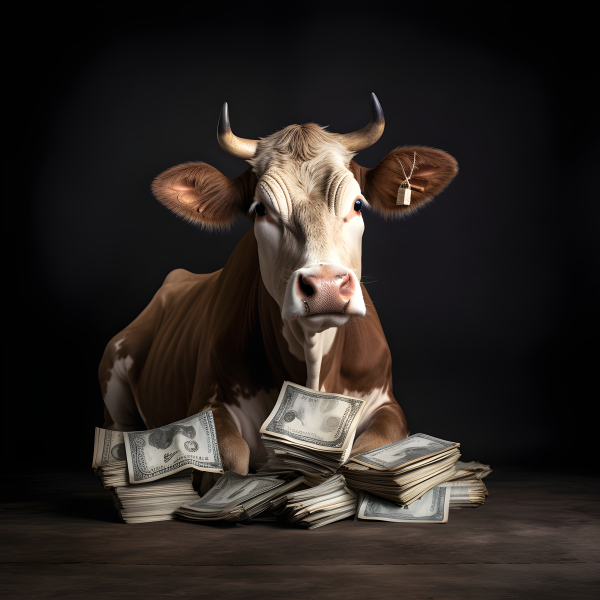 Cash cow - Impossible Images - Unique stock images for commercial use.