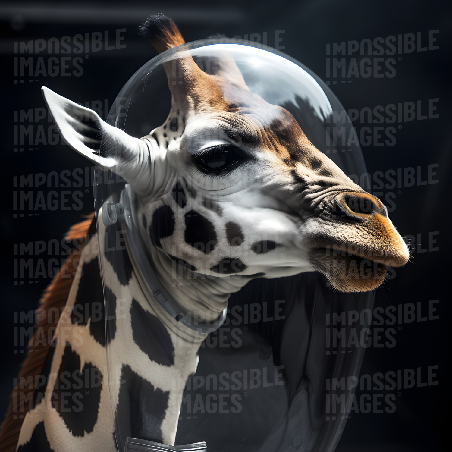 Space giraffe - Impossible Images - Unique stock images for commercial use.