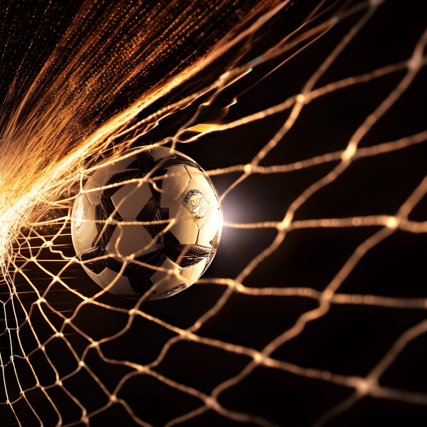 Football hitting the back of the net - Impossible Images - Unique stock ...