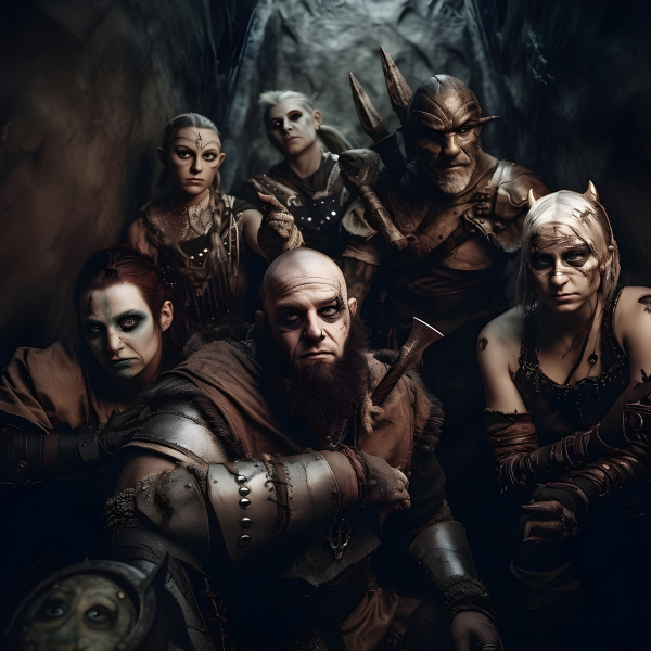 A team of grim and gritty fantasy adventurers - Impossible Images ...
