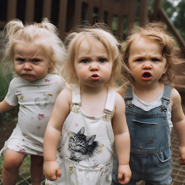 Angry toddlers - Impossible Images - Unique stock images for commercial ...