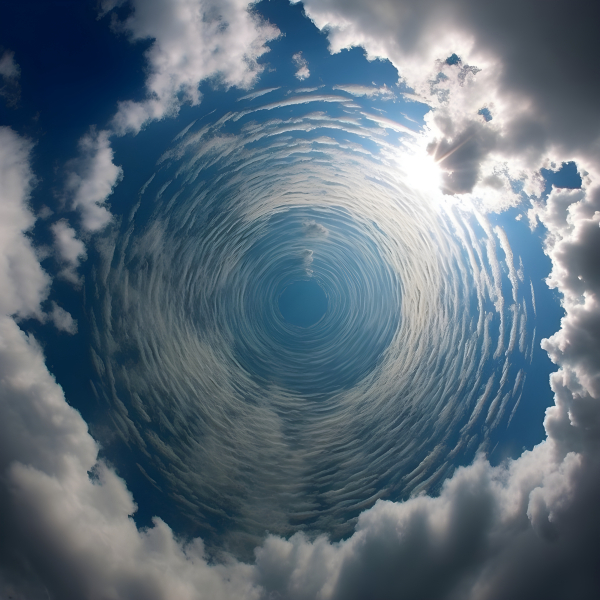 Looking up into spiralling clouds - Impossible Images - Unique stock images for commercial use.