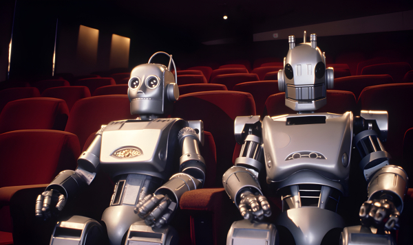 Robots at the Cinema - Impossible Images - Unique stock images for ...