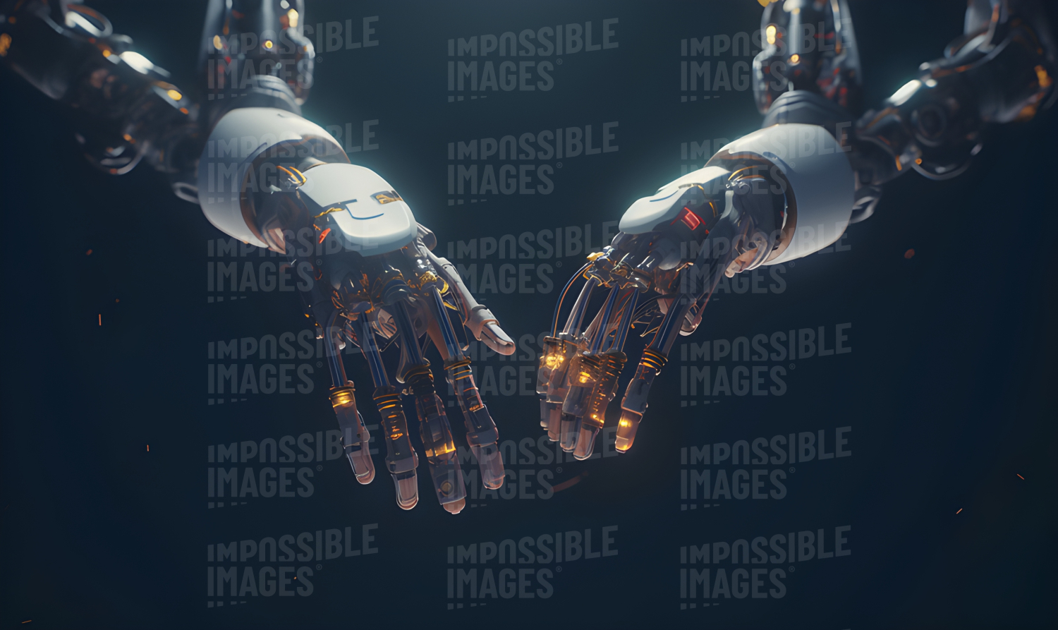 Robots longing for connection - Impossible Images - Unique stock images ...