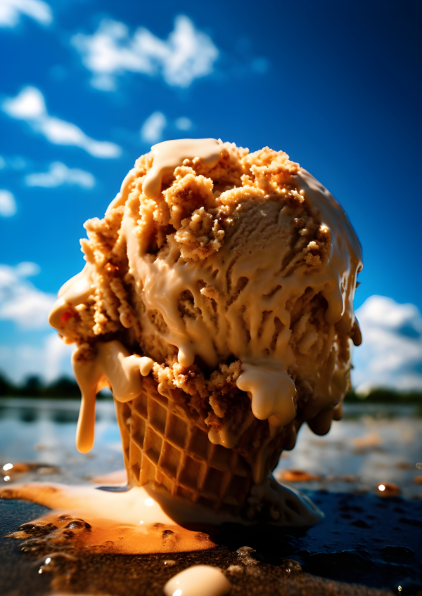 Icecream melting on a summers day - Impossible Images - Unique stock ...