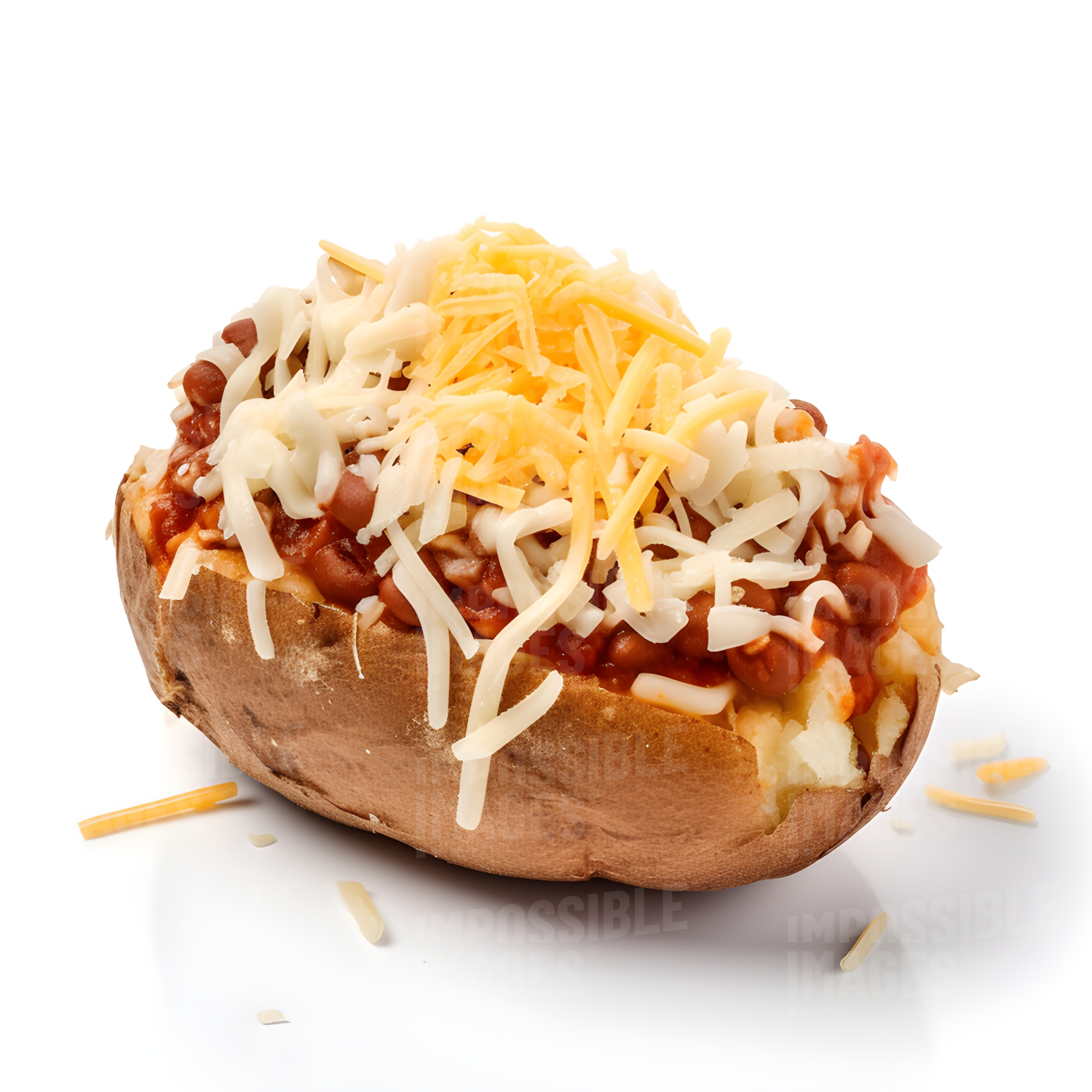 Jacket potato with beans and cheese - Impossible Images - Unique stock ...