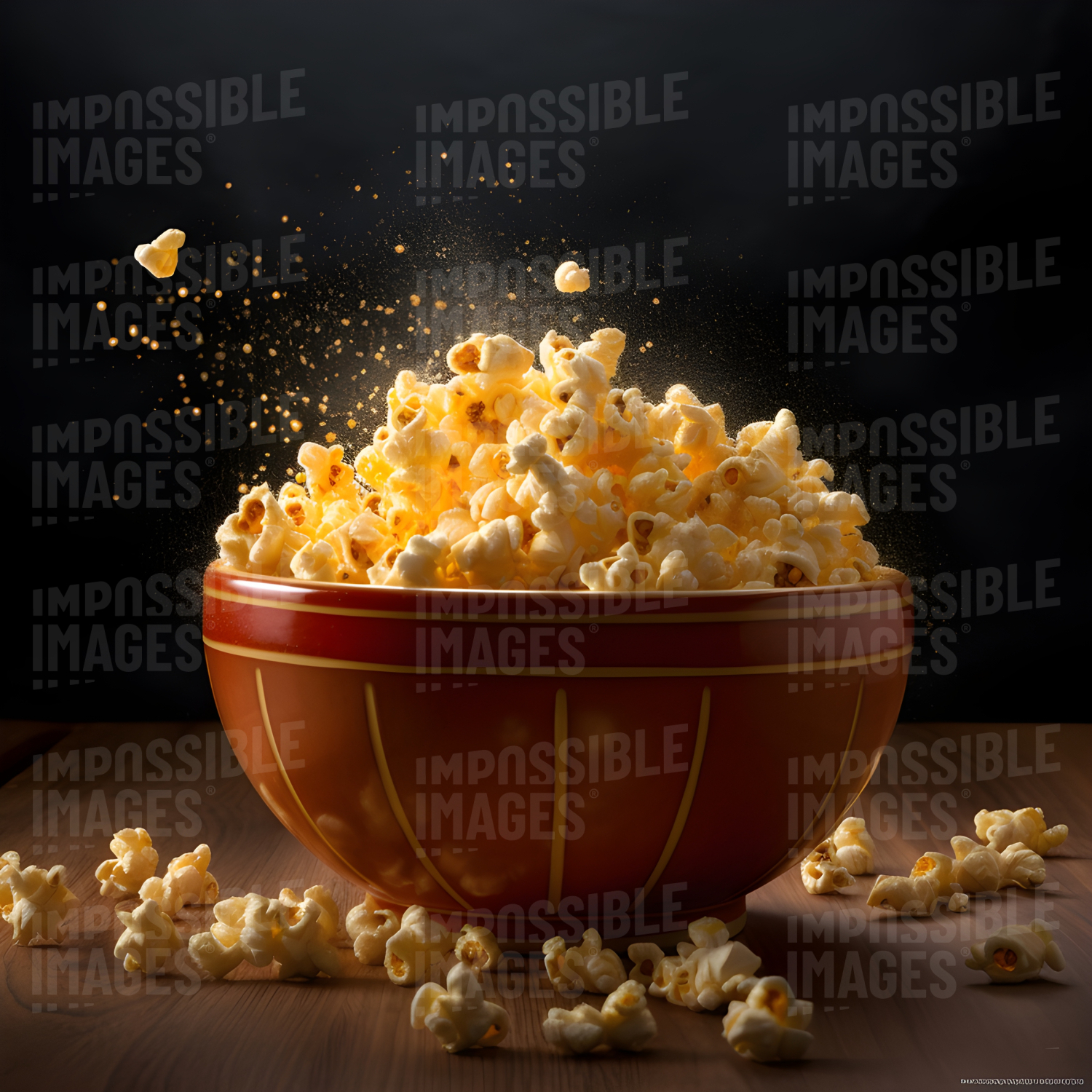 Bowl of exploding popcorn - Impossible Images - Unique stock images for ...