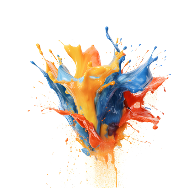 Orange blue and red paint splash - Impossible Images - Unique stock ...