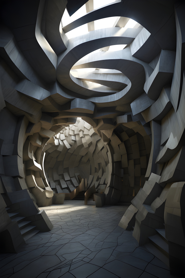 Abstract stone architecture - Impossible Images - Unique stock images ...