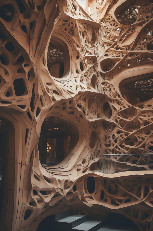Intricate wooden architectural structure - Impossible Images - Unique ...