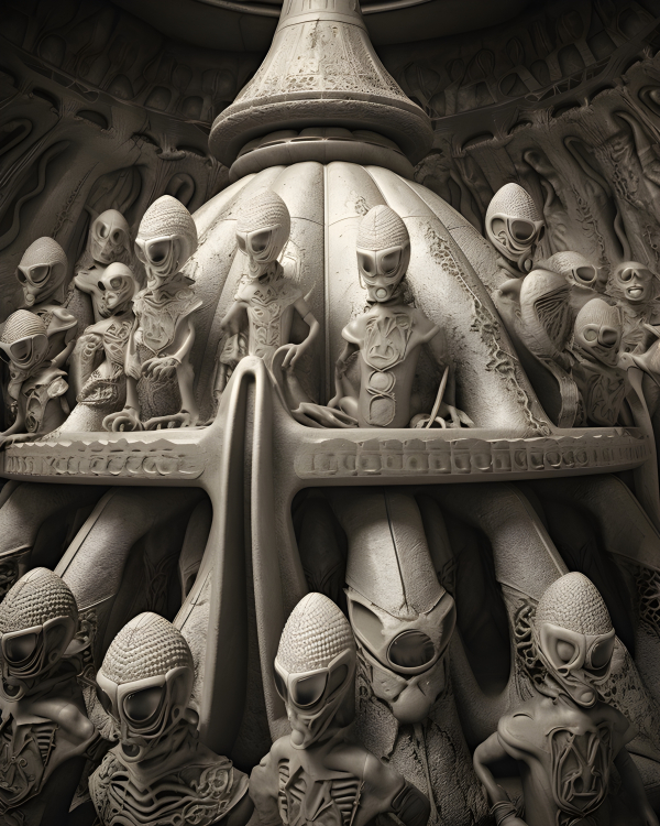 Alien Council - Impossible Images - Unique stock images for commercial use.