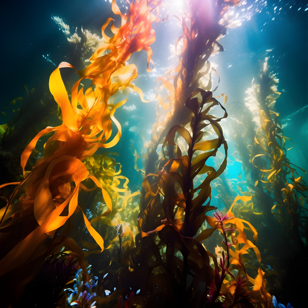 Brightly coloured kelp on the seabed - Impossible Images - Unique stock ...