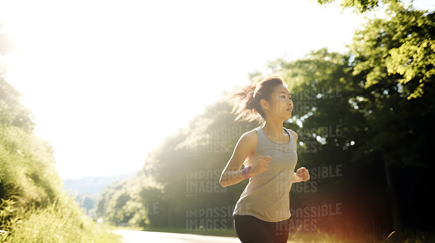 Woman out for a run - Impossible Images - Unique stock images for ...