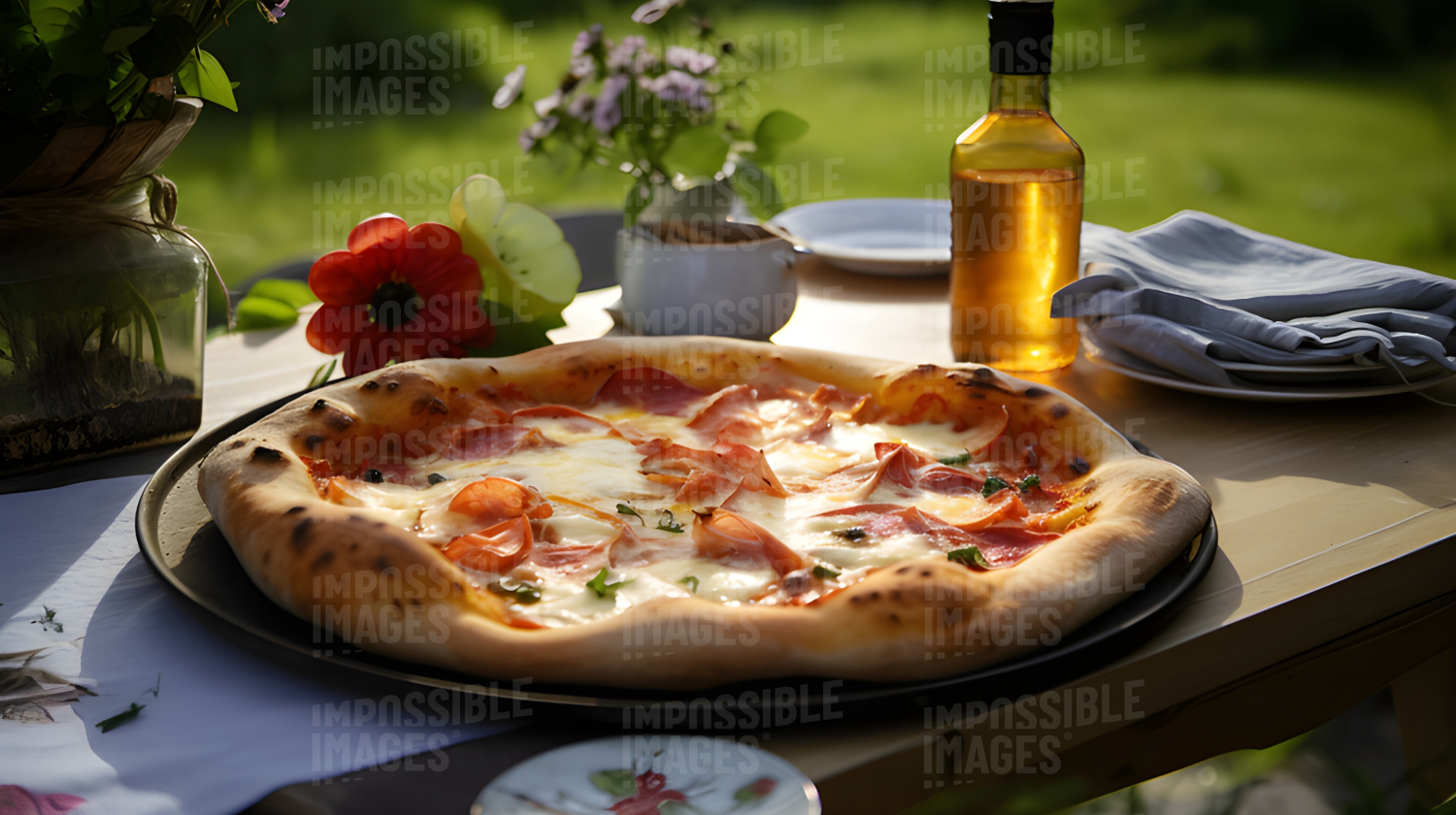 Pizza outside in beautiful surroundings - Impossible Images - Unique ...
