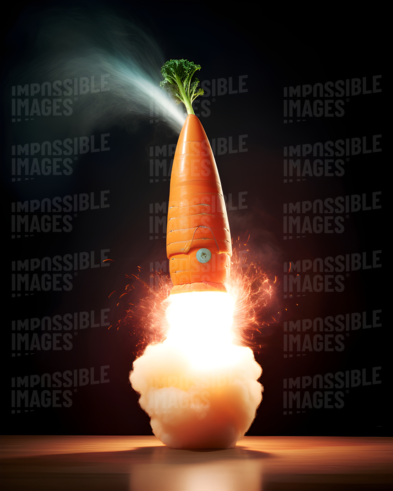 Carrot rocket - Impossible Images - Unique stock images for commercial use.