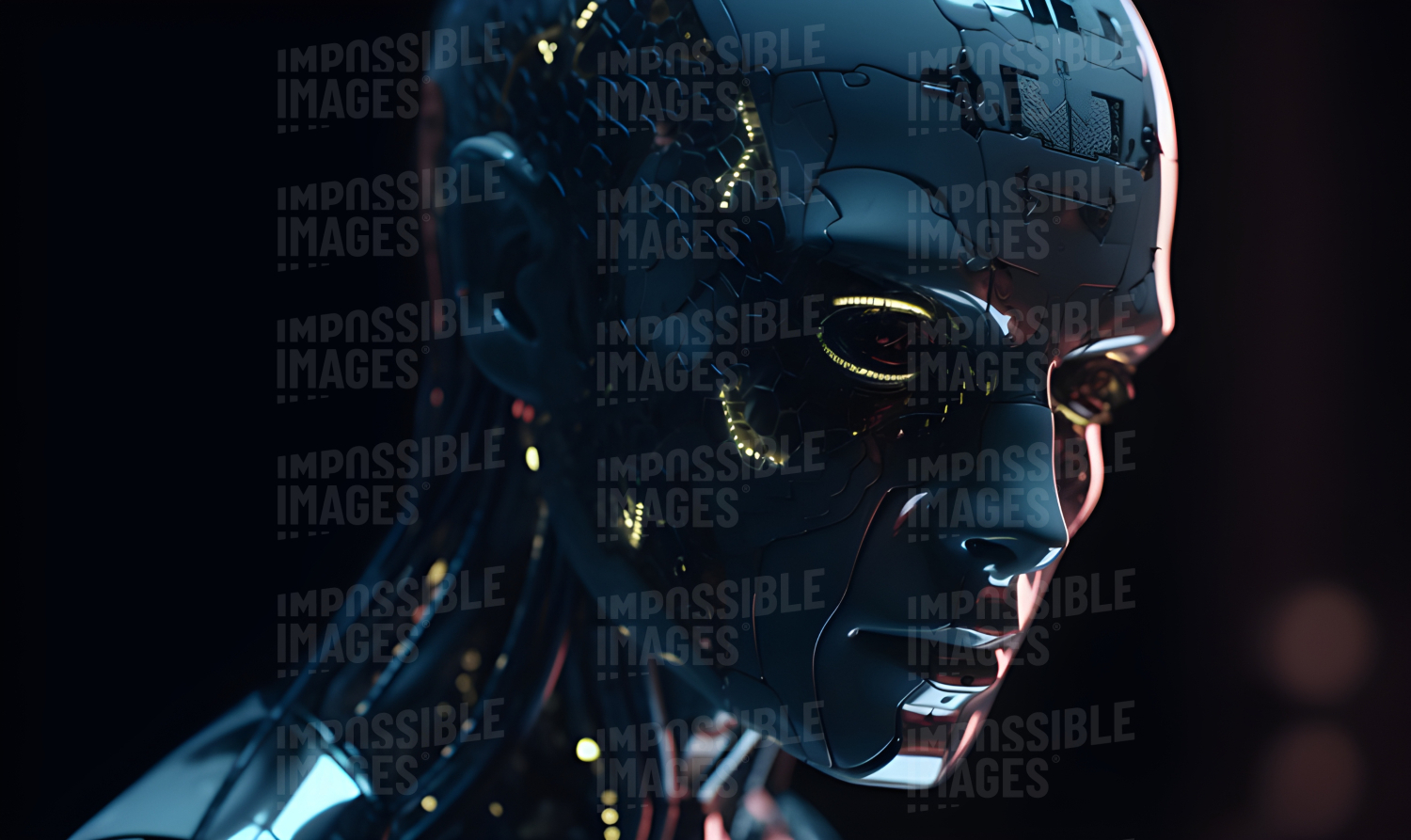 Cinematic AI-droid - Impossible Images - Unique stock images for ...