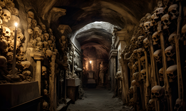 The horrors of the catacombs - Impossible Images - Unique stock images ...