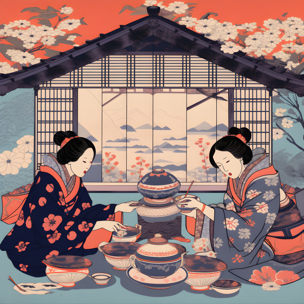 Japanese tea party - Impossible Images - Unique stock images for ...