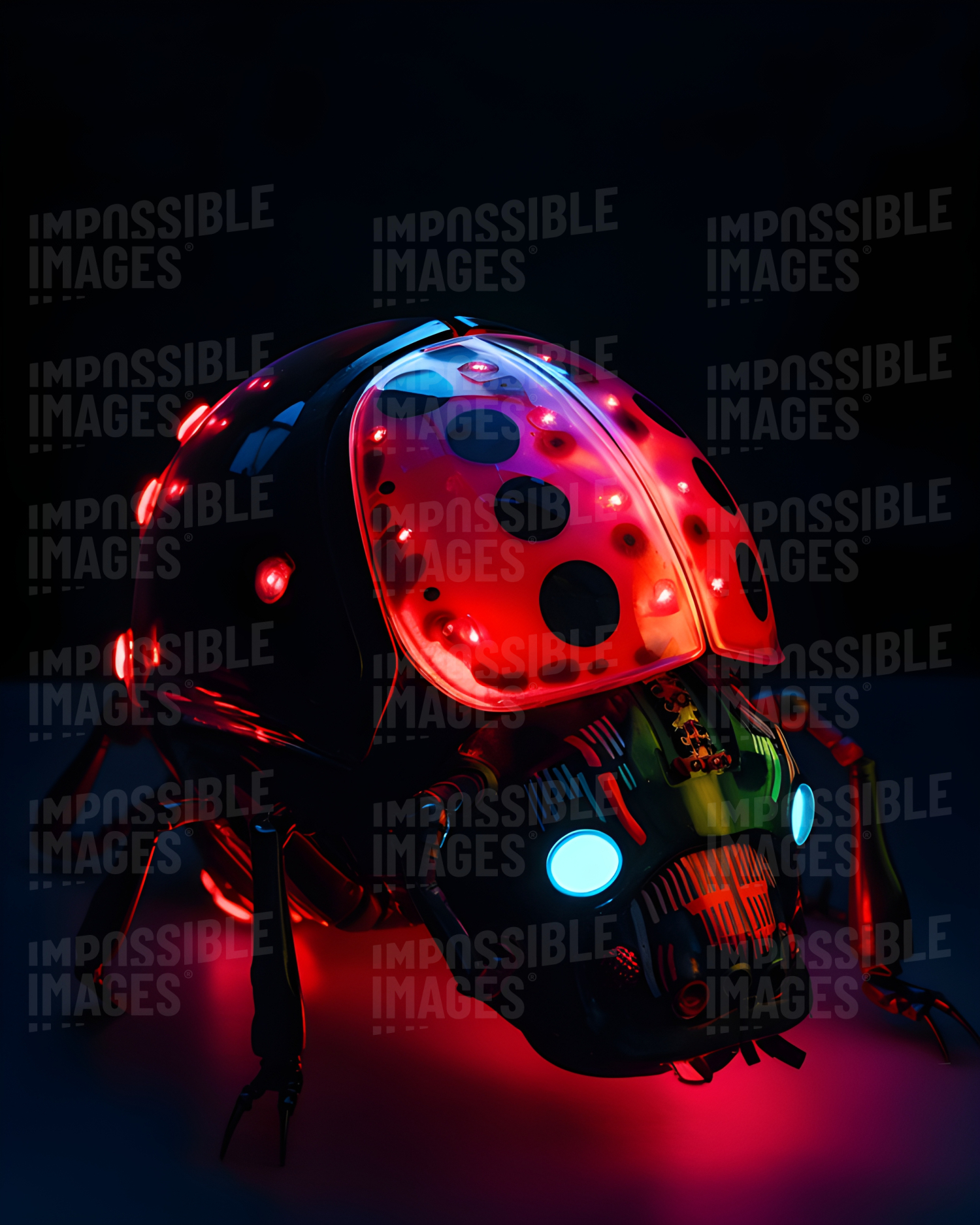 Robot ladybug - Impossible Images - Unique stock images for commercial use.
