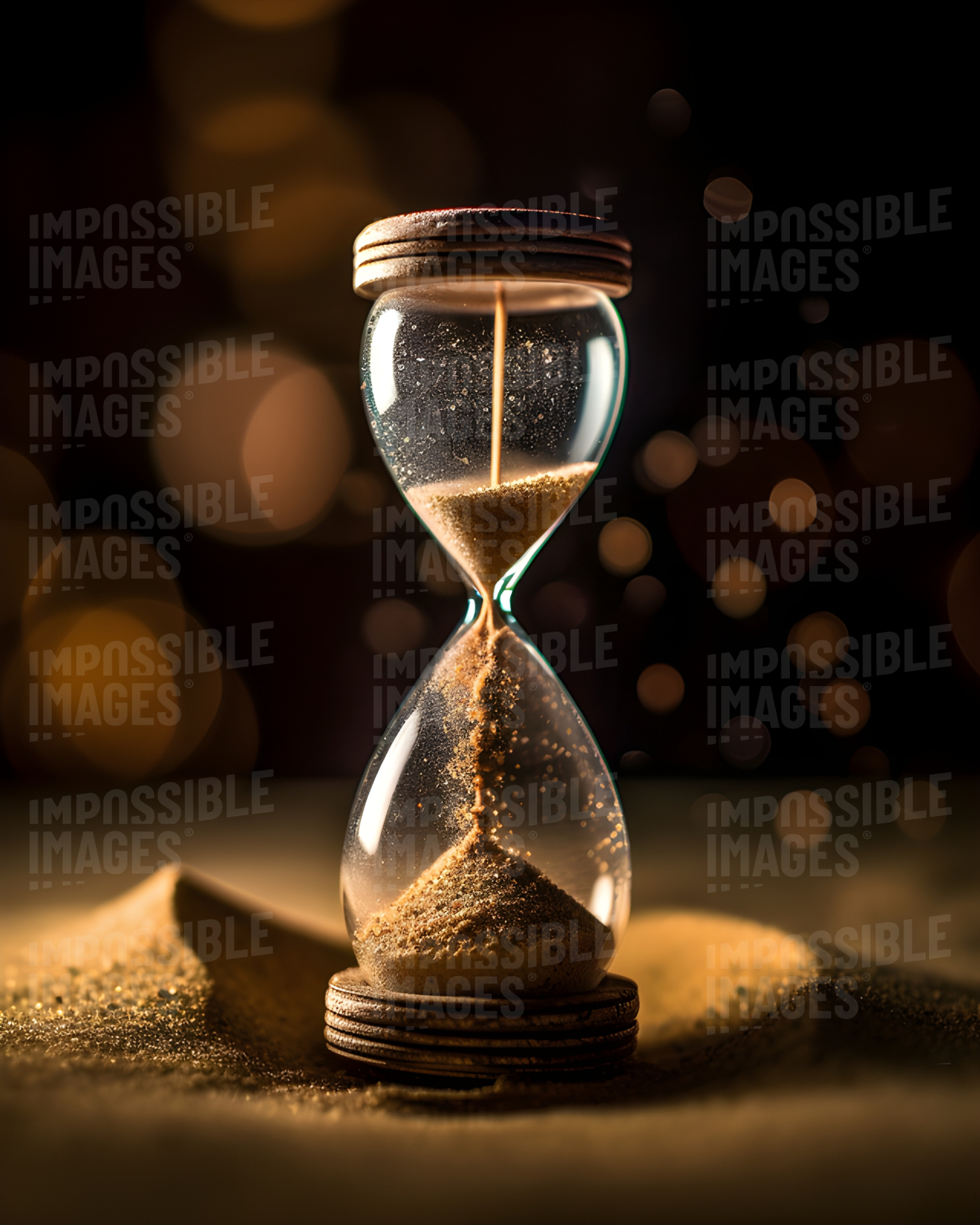 A tornado inside a hourglass - Impossible Images - Unique stock images ...