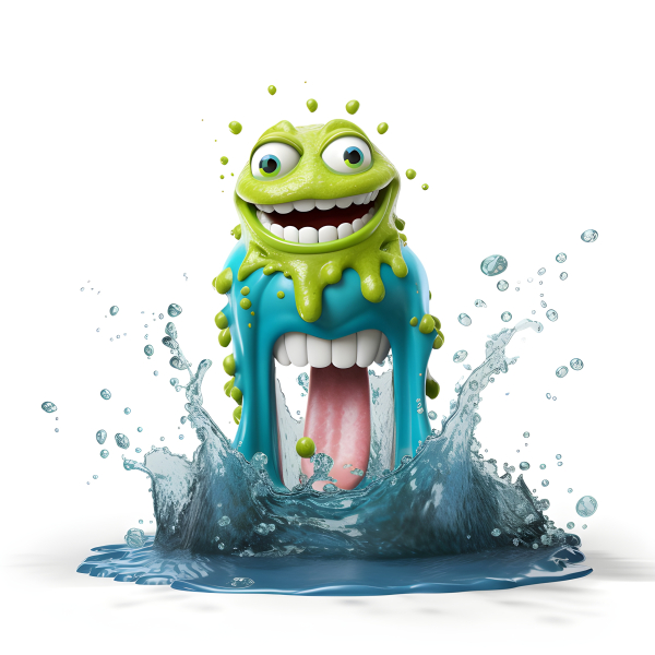 Strange monster emerging from water - Impossible Images - Unique stock ...